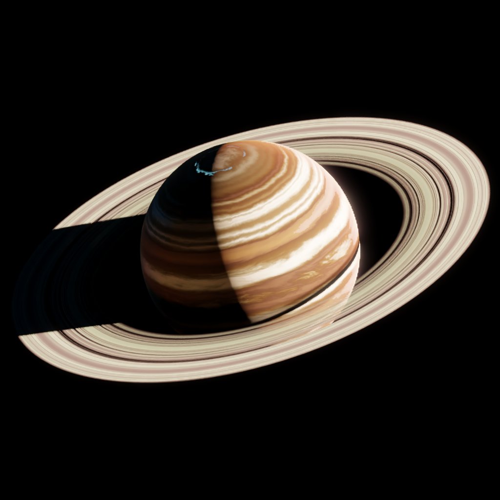 Planet with Rings | Planet models | BlenderKit