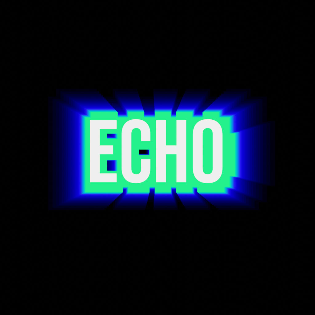 Echo Effect Typography | Typography scenes | BlenderKit
