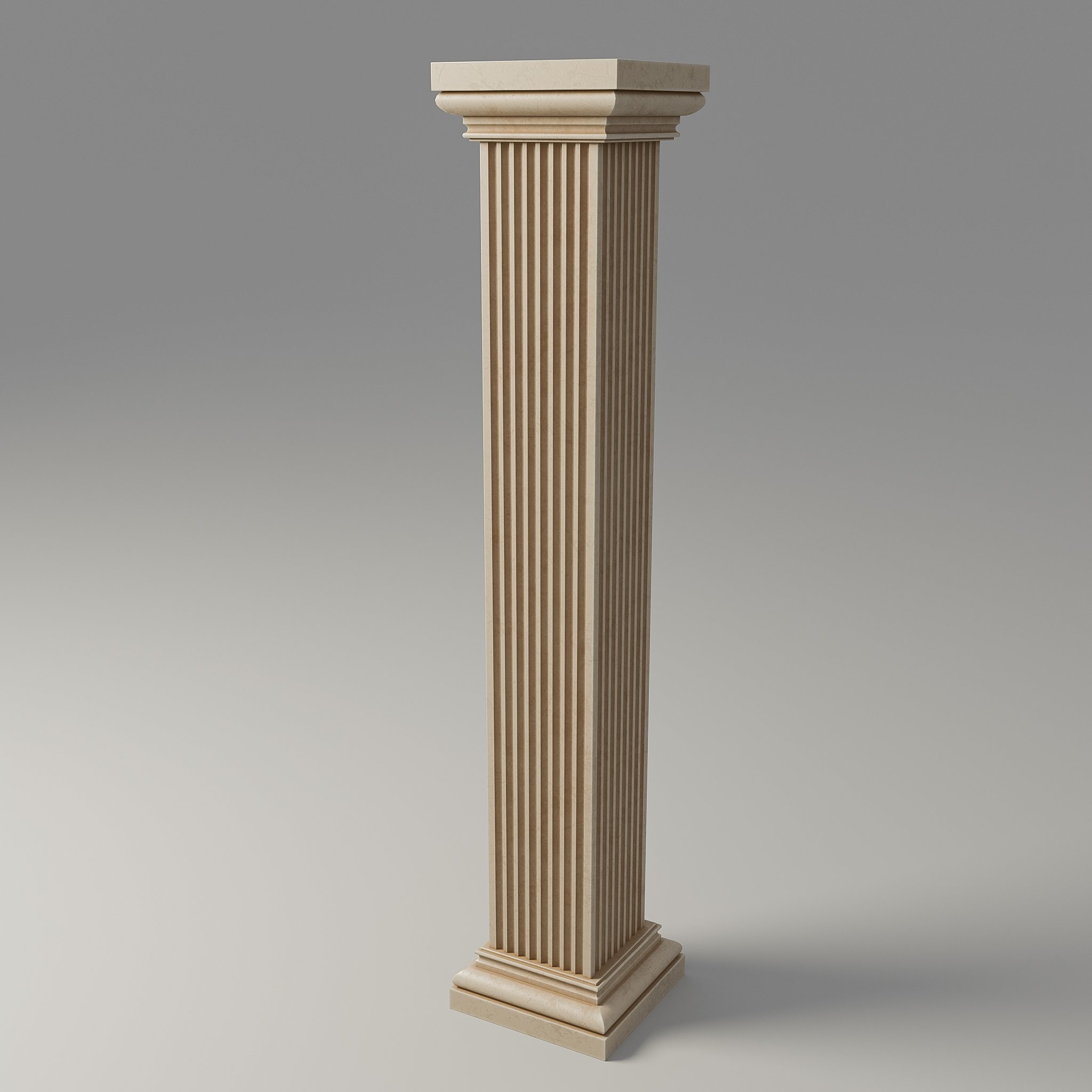 Classic Marble Column | Facades models | BlenderKit