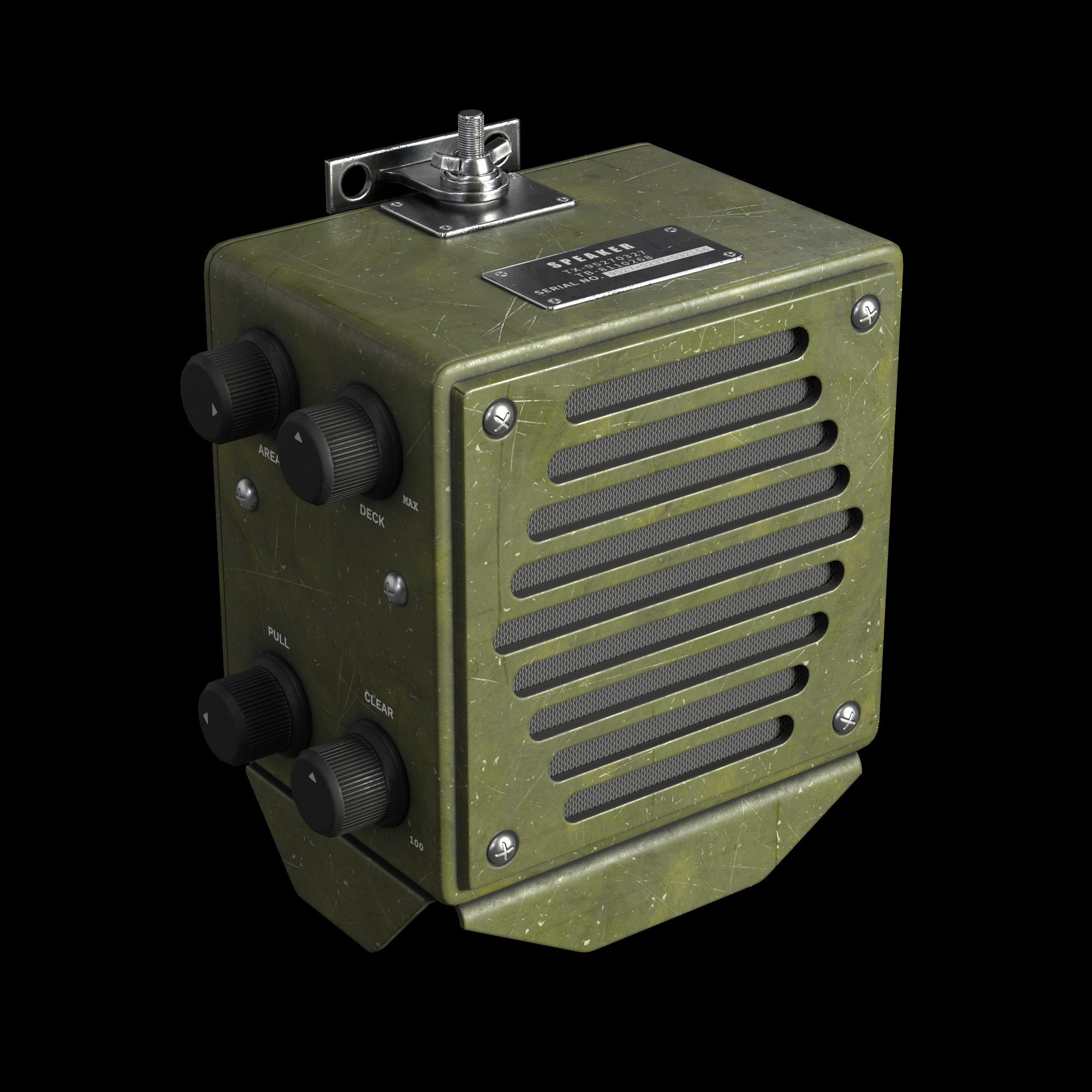 Military Speaker | FREE Historical Weapons models | BlenderKit