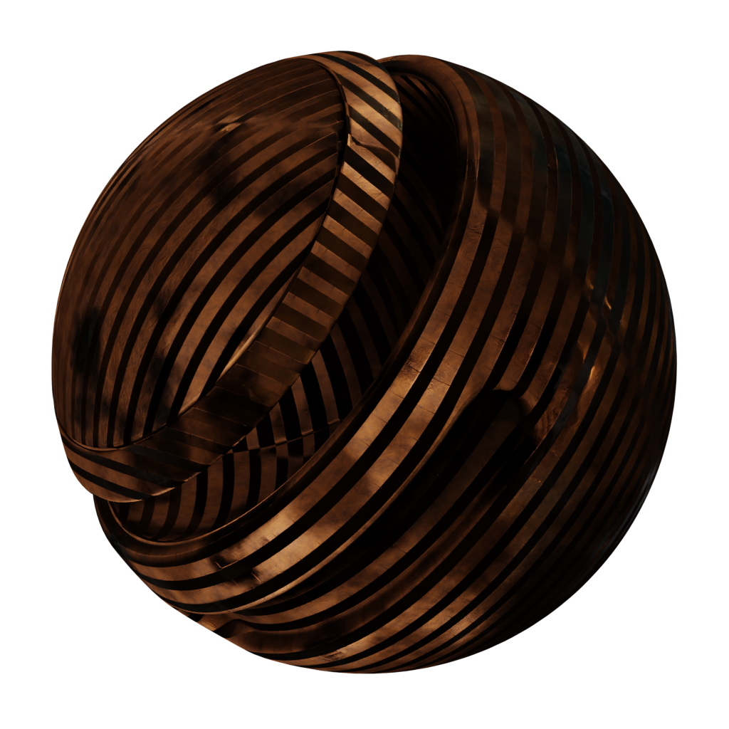 Metallic Copper Strip Texture | FREE metal materials | BlenderKit