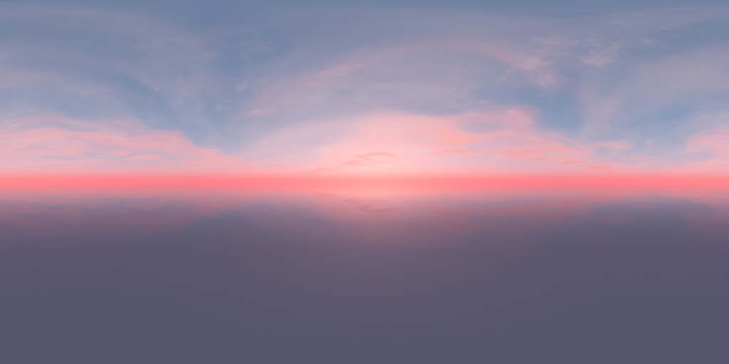 Colorful Pink Sunset Sky | Nature HDRis | BlenderKit