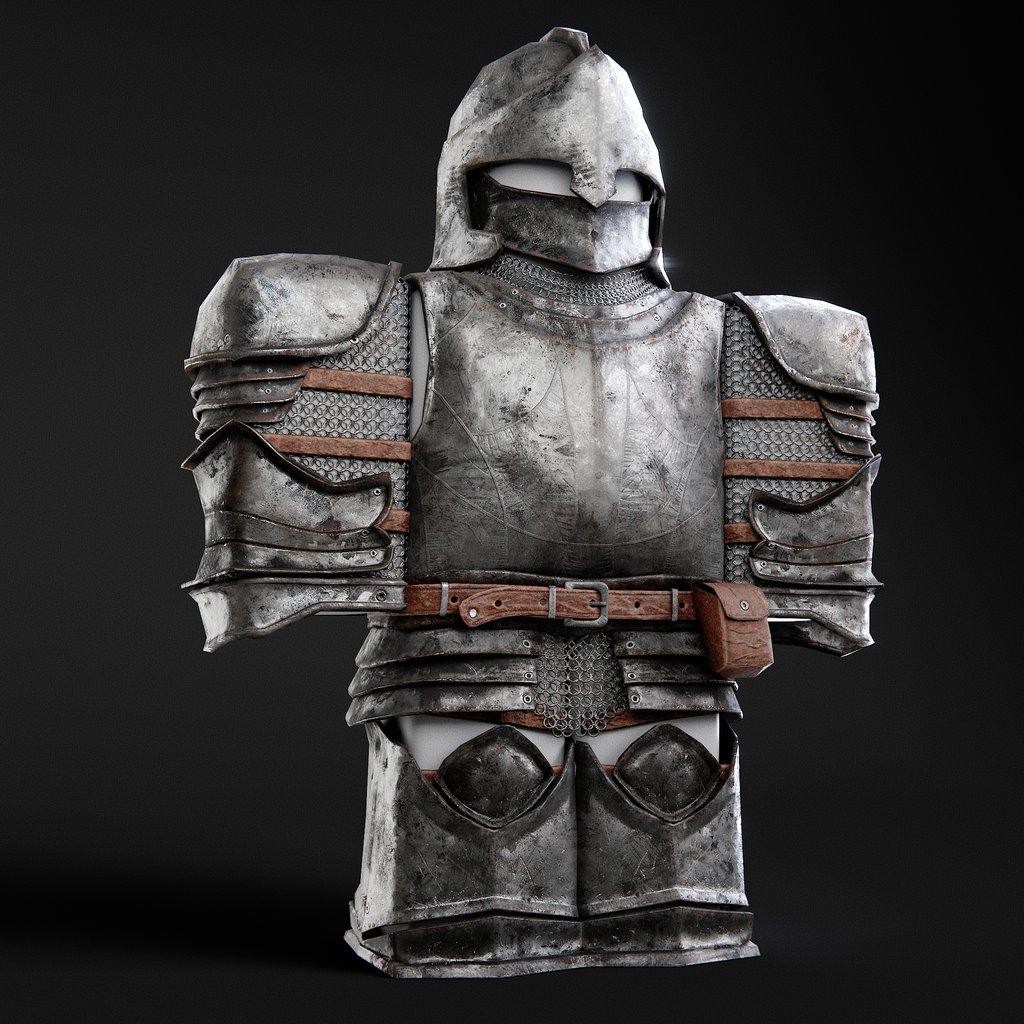 BlenderKit | Download the FREE Roblox Knight Armour model