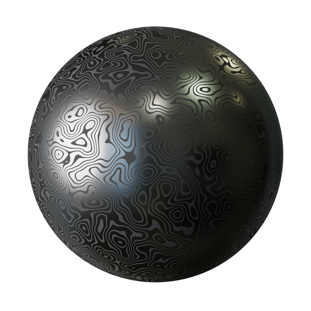 Damascus Steel Procedural Free Metal Materials Blenderkit