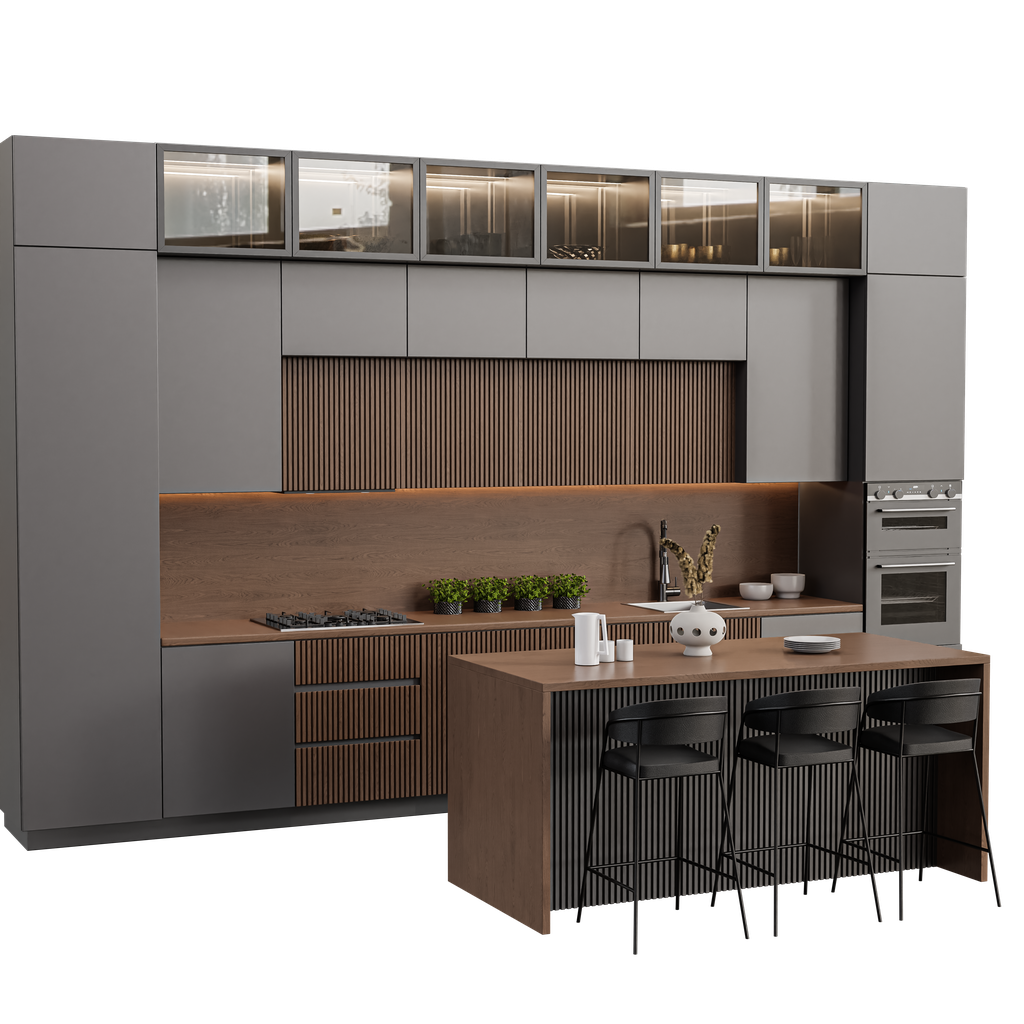 Kitchen modern D | Kitchen Sets models | BlenderKit