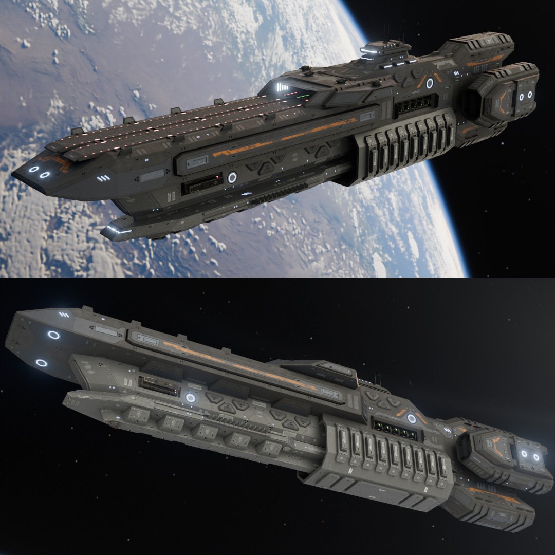 Scifi space ship Carrier | FREE Military Aircraft models | BlenderKit