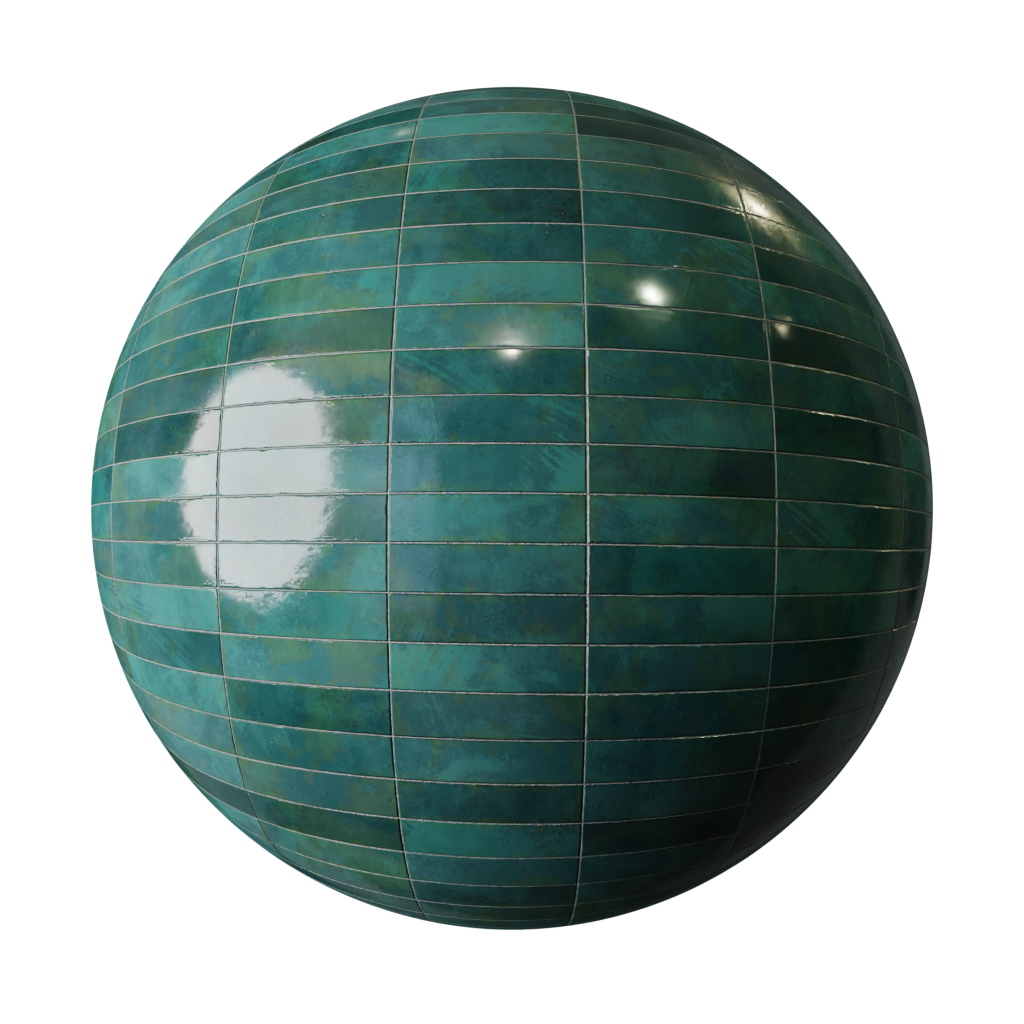 Stacked green tile | FREE tiles materials | BlenderKit