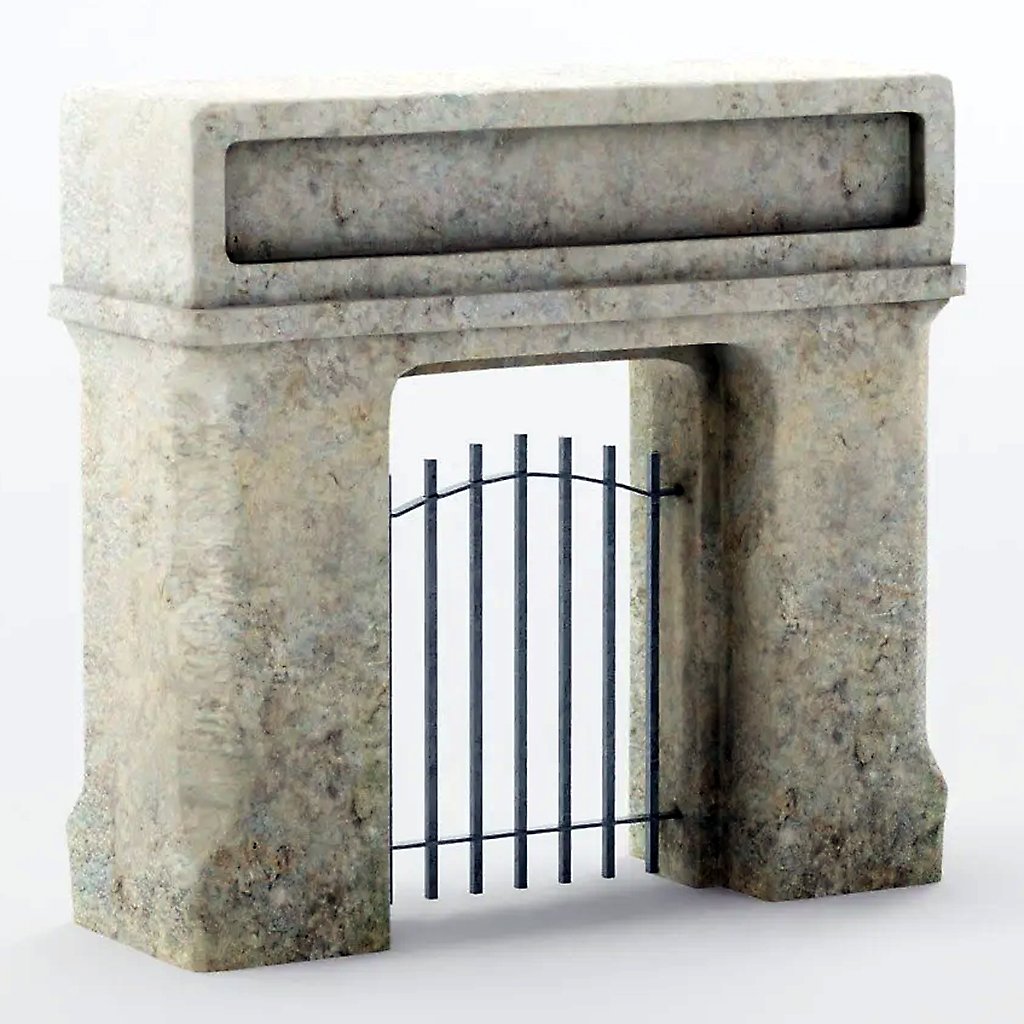 Stone Gateway Arch | Doors models | BlenderKit