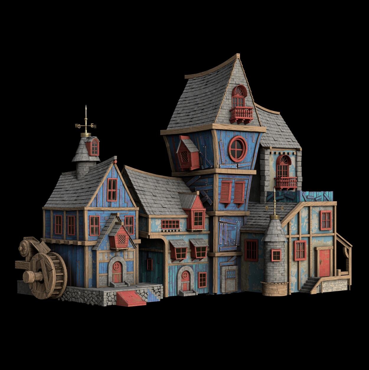 Style Building | Buildings models | BlenderKit