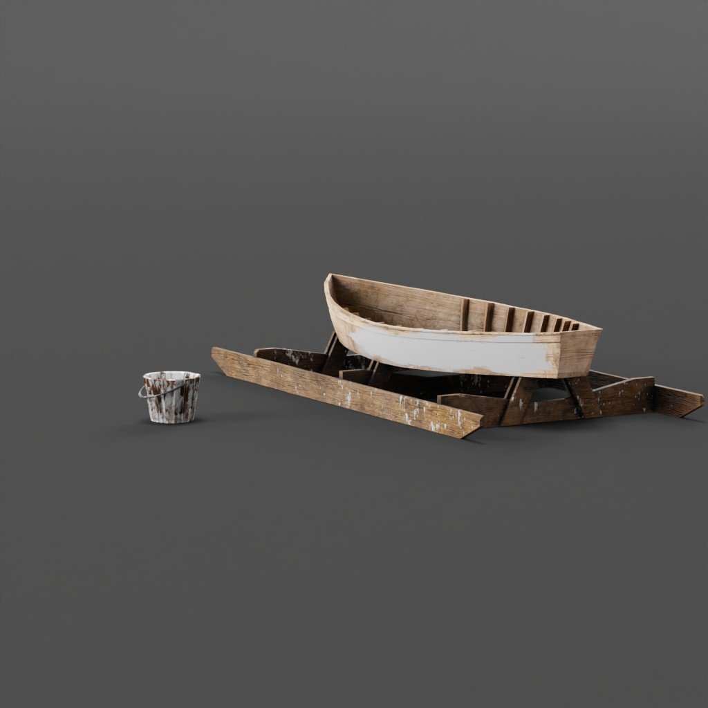 Rowboat | FREE Boats models | BlenderKit