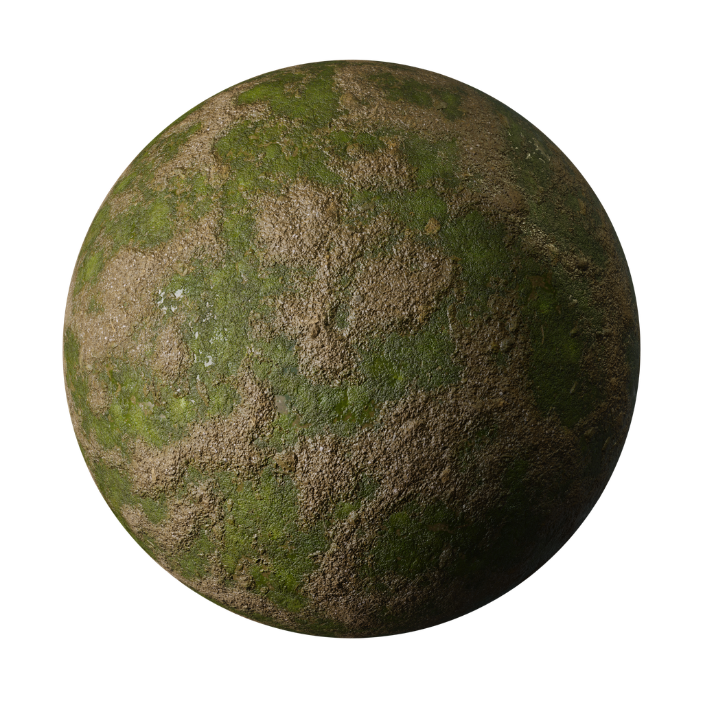 Muddy ground with moss | FREE ground materials | BlenderKit
