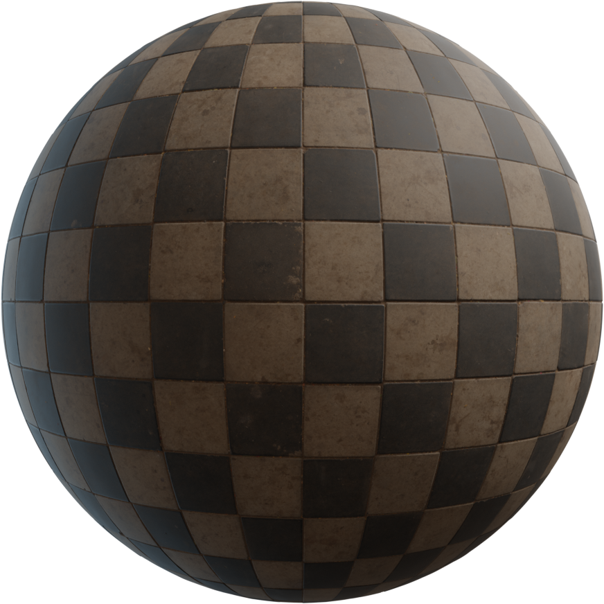 Checkered Pavement Tiles | FREE concrete materials | BlenderKit