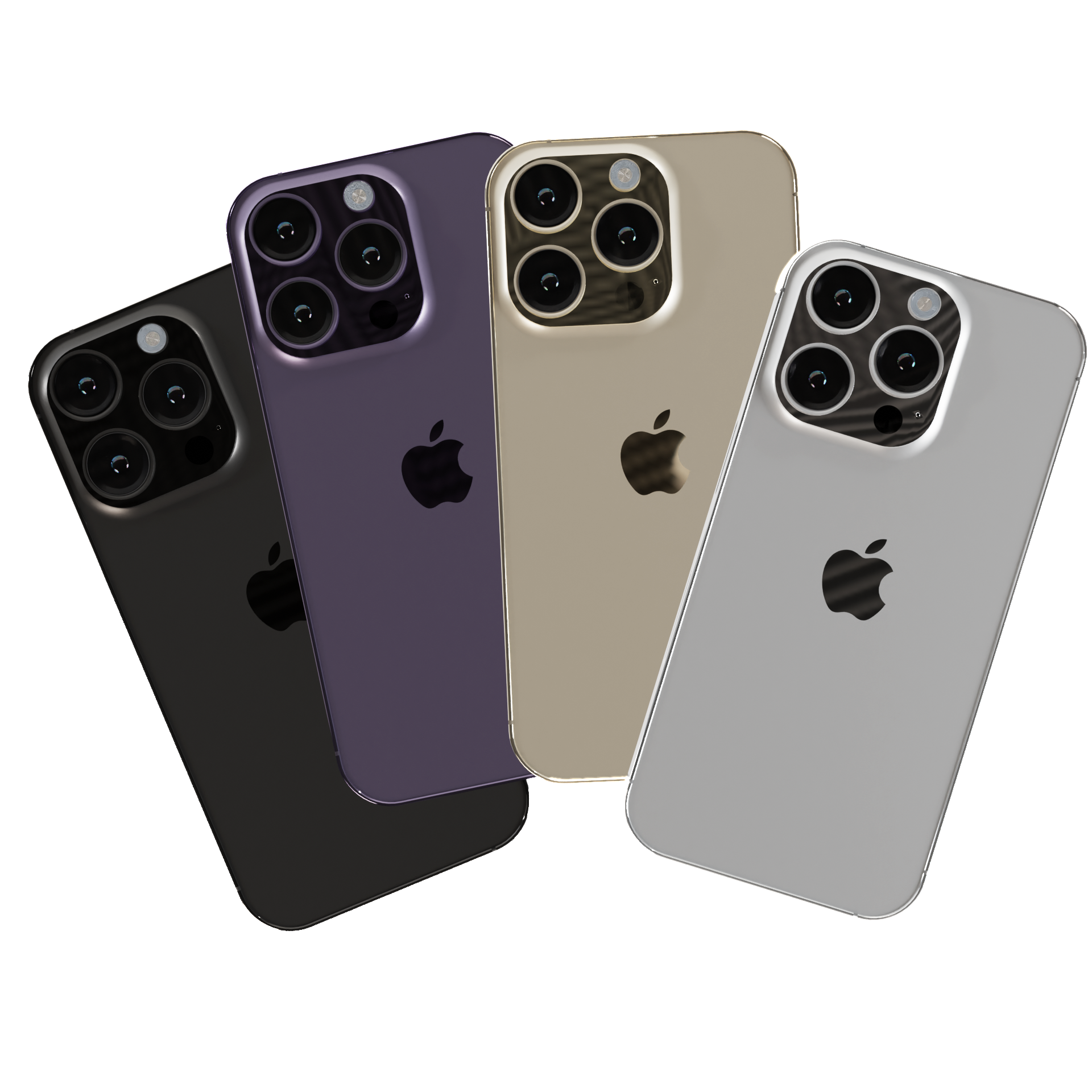 Apple Iphone 14 pro (4 colors) | FREE Cellular phones models | BlenderKit
