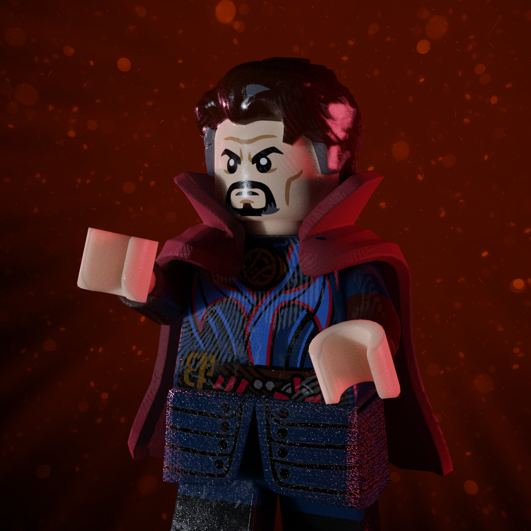 Dr Strange Lego | Fantasy Hero / Heroines models | BlenderKit