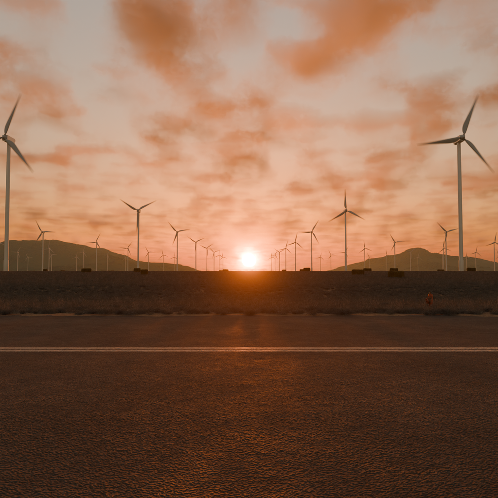Wind Turbine Farm | Rural scenes | BlenderKit
