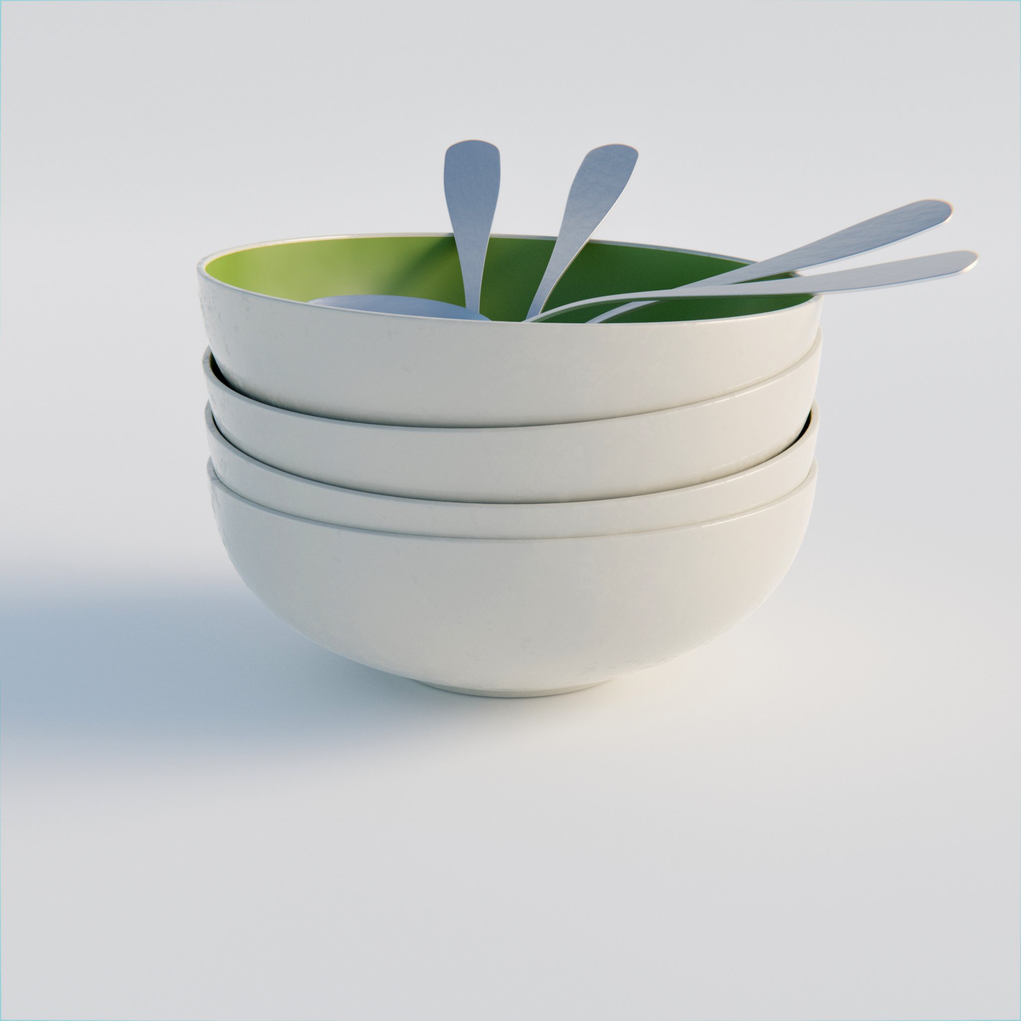 Bowls and Spoons | Kitchen Sets models | BlenderKit