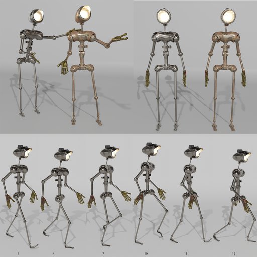Borsche the bright mind-walk circle | FREE Robots Characters models ...