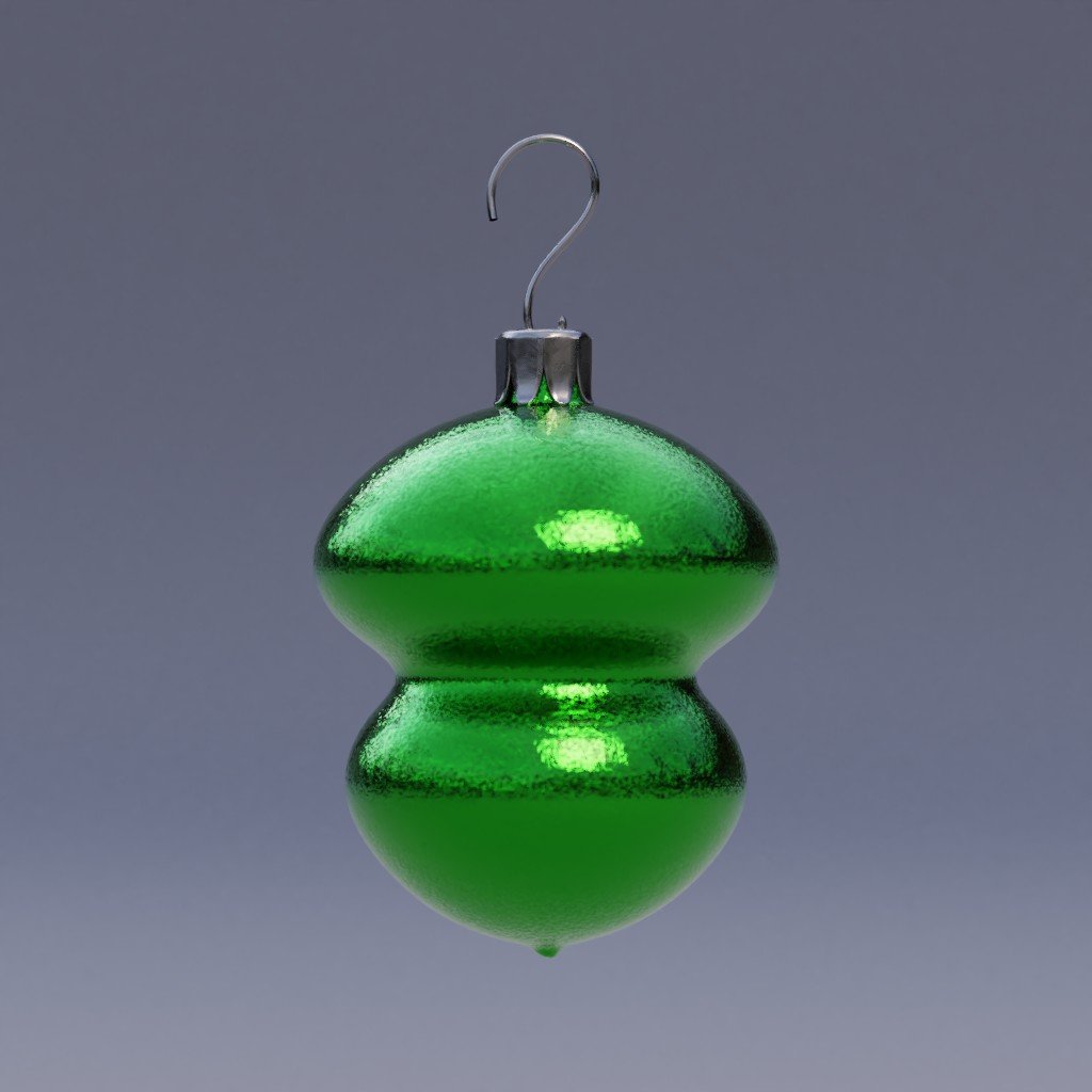 Christmas ball gourd shaped | FREE Holiday Decorations models | BlenderKit