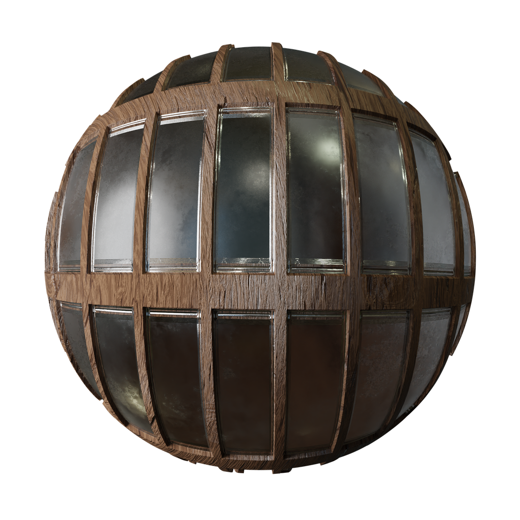 Realistic procedural wooden/glass window | FREE glass materials ...