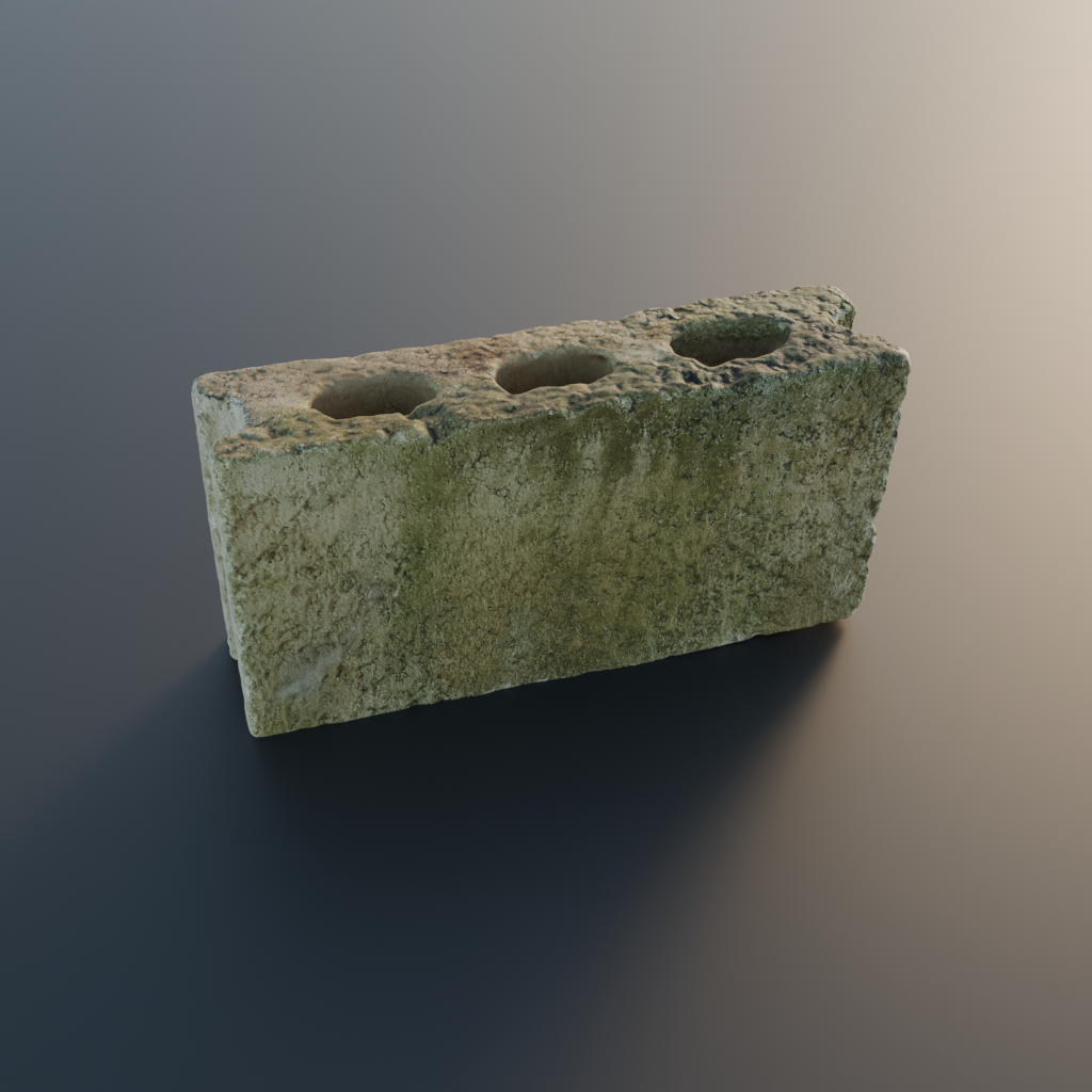 Mossy Hollow Block | Interior Decorations models | BlenderKit