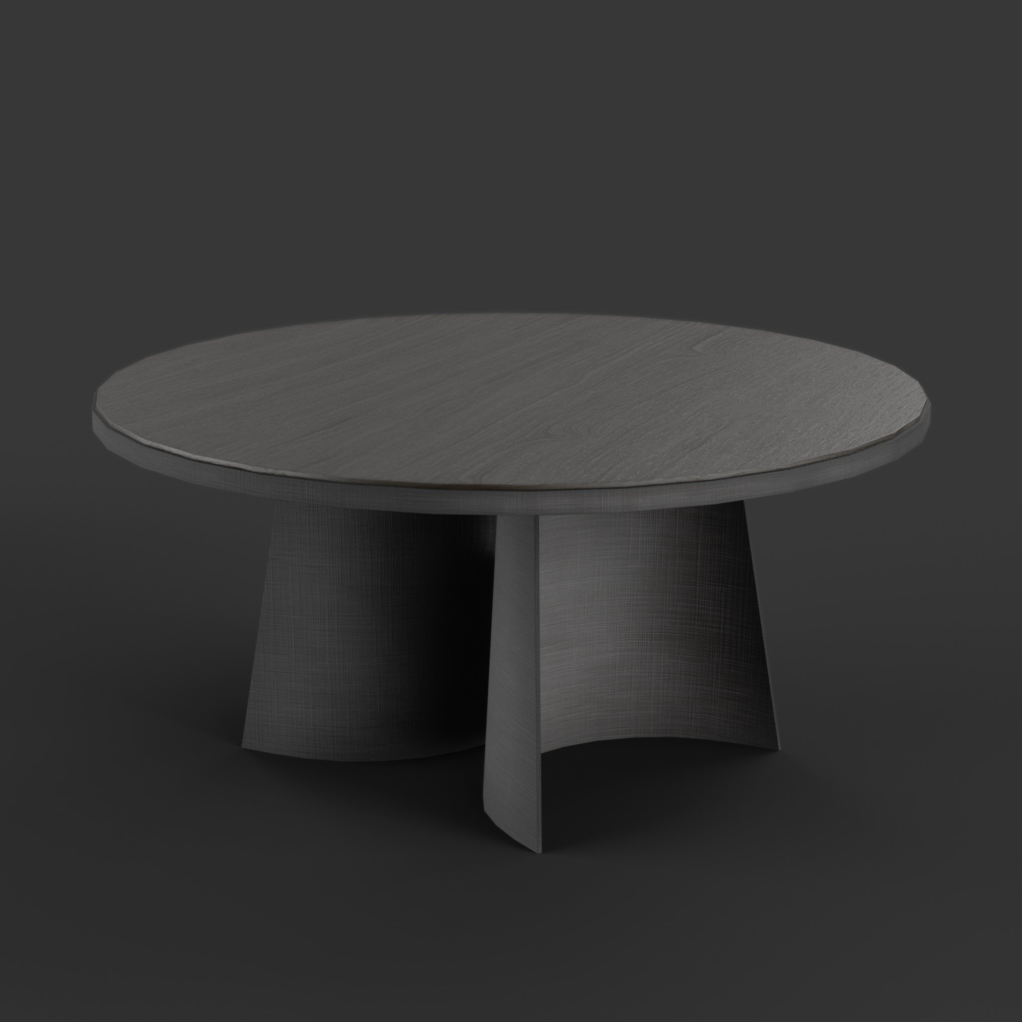 Poliform Kensington Round Table 2 Legs | Tables models | BlenderKit