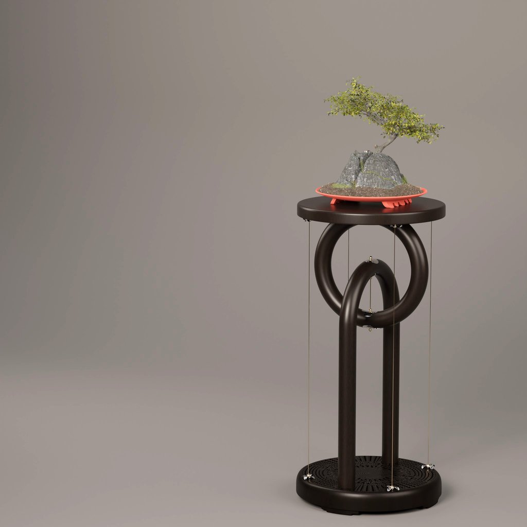 Round table with succulent | FREE Tables models | BlenderKit