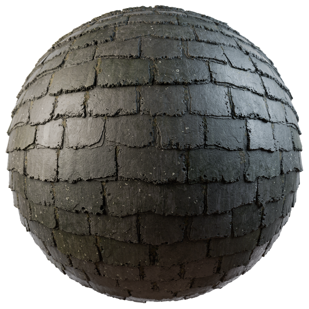 Slate roof old | FREE roofing materials | BlenderKit