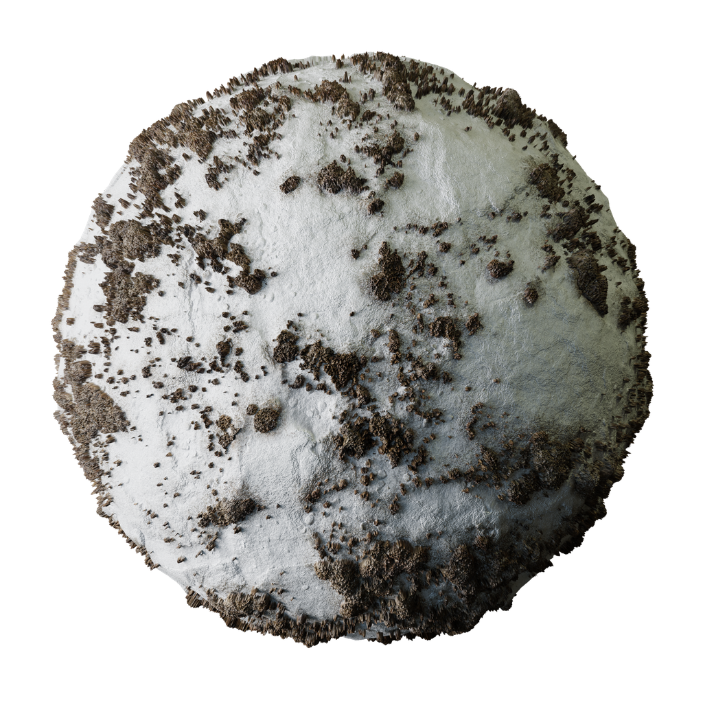 Dirty Snow Ground | FREE ground materials | BlenderKit
