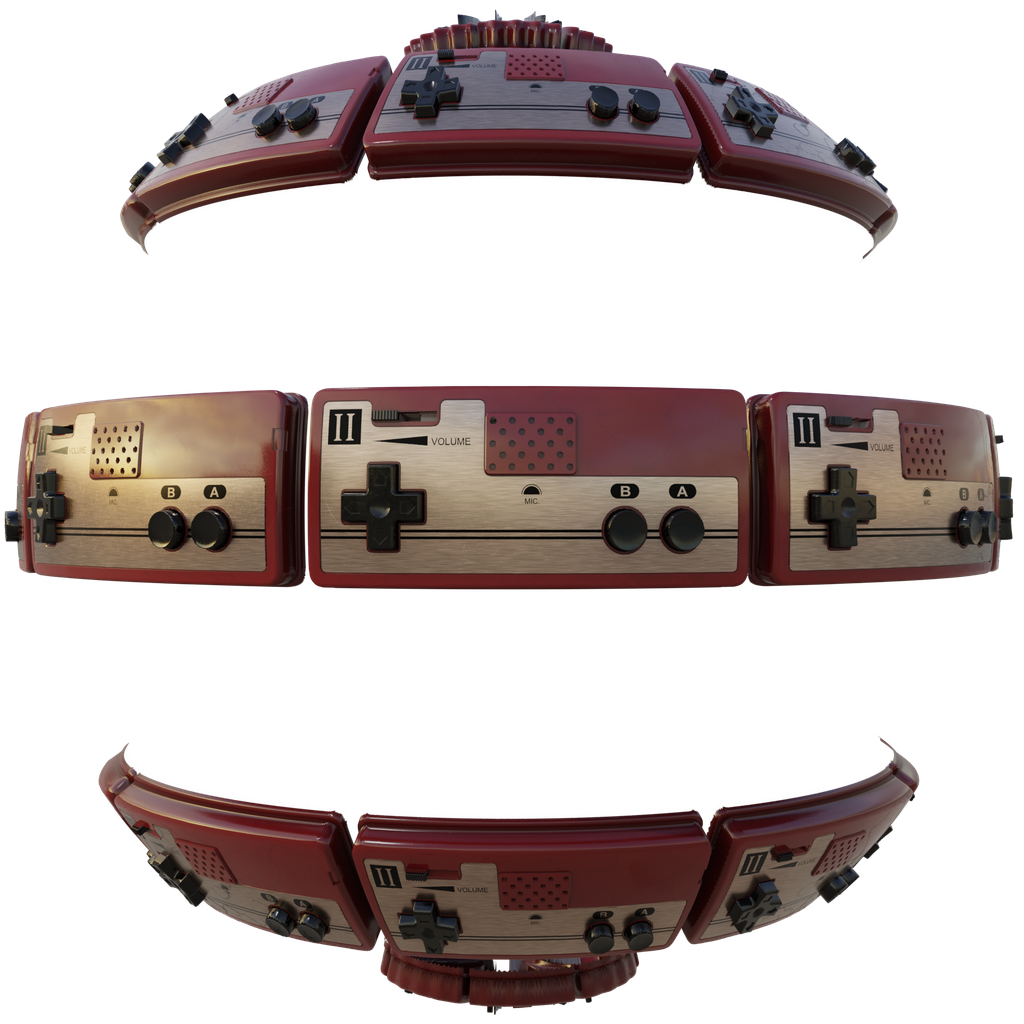 BlenderKit | Download the FREE Famicom Controller P2 material