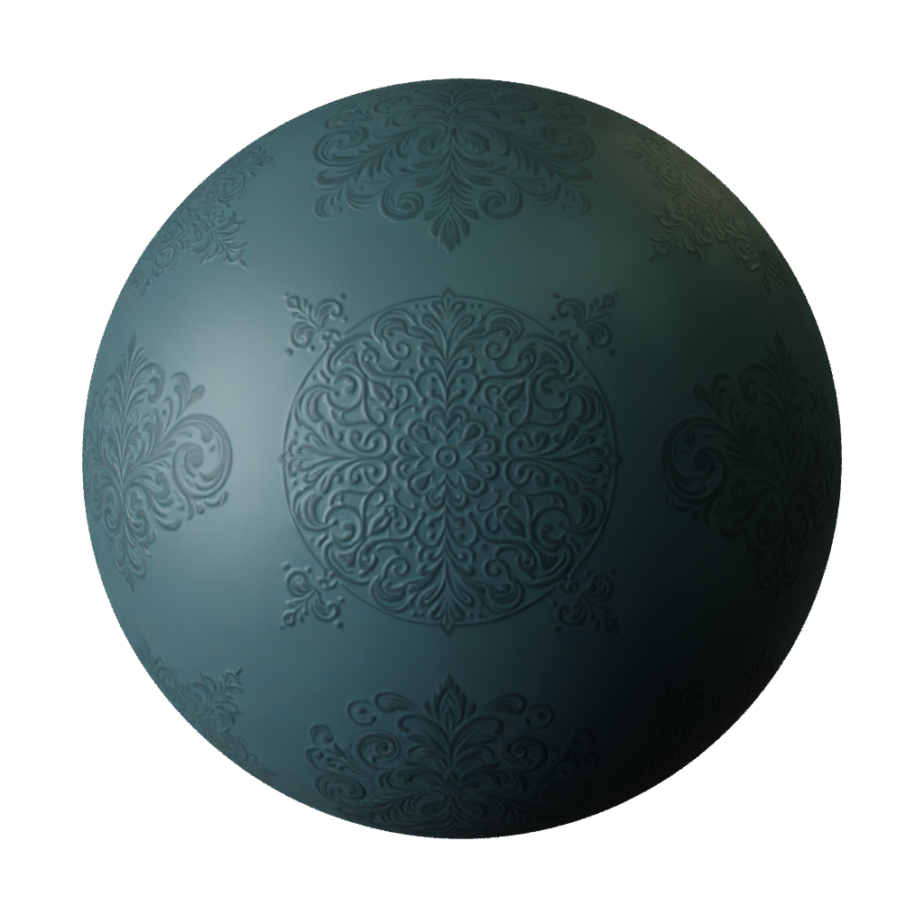 Victorian Wallpaper 18 | FREE paper materials | BlenderKit