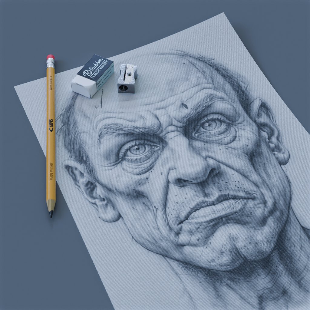 Drawing set | Miscellaneous models | BlenderKit