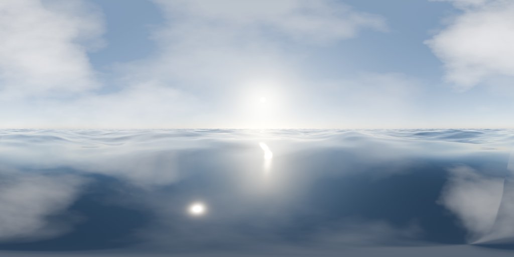 Bright Cloudy Horizon | Water Environments HDRis | BlenderKit