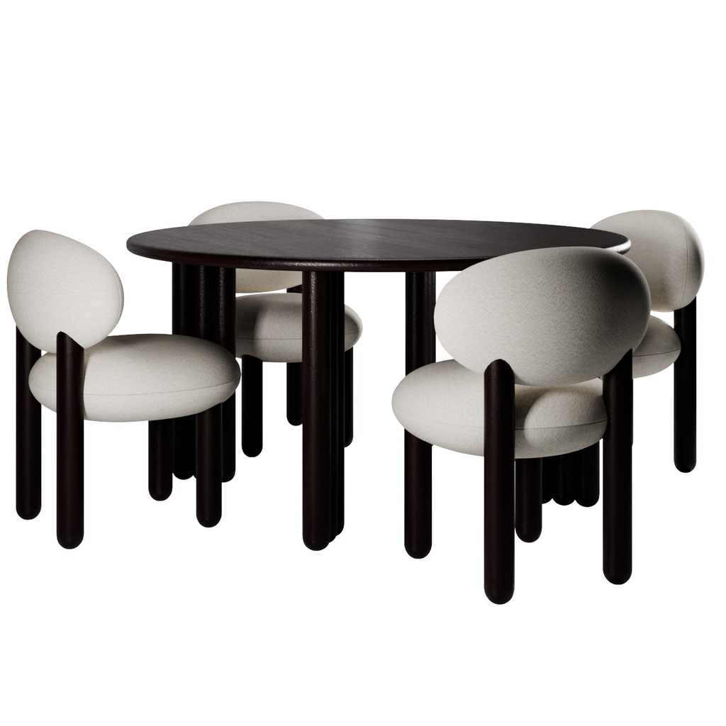 Noom Dining Table Set | FREE Kitchen Sets models | BlenderKit