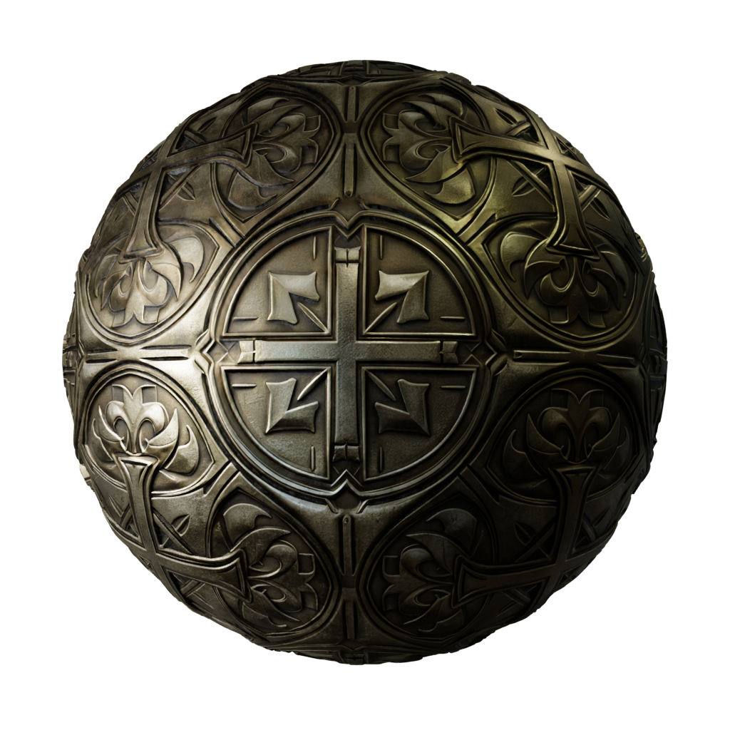 Byzantine Patterned Bronze | FREE metal materials | BlenderKit