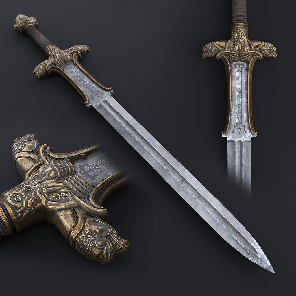 Atlantean sword | Historical Weapons models | BlenderKit