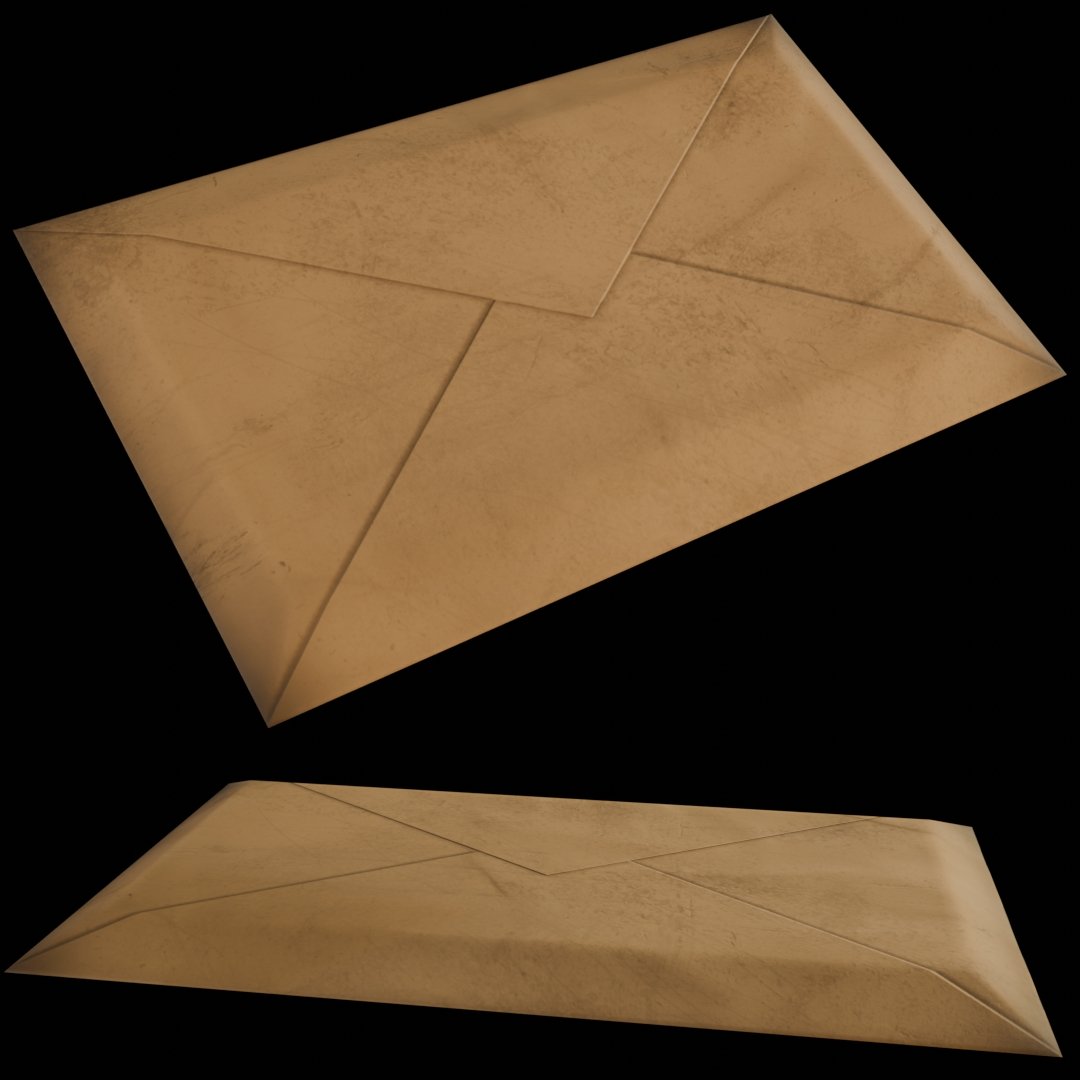 Vintage Envelope | Interior Decorations models | BlenderKit