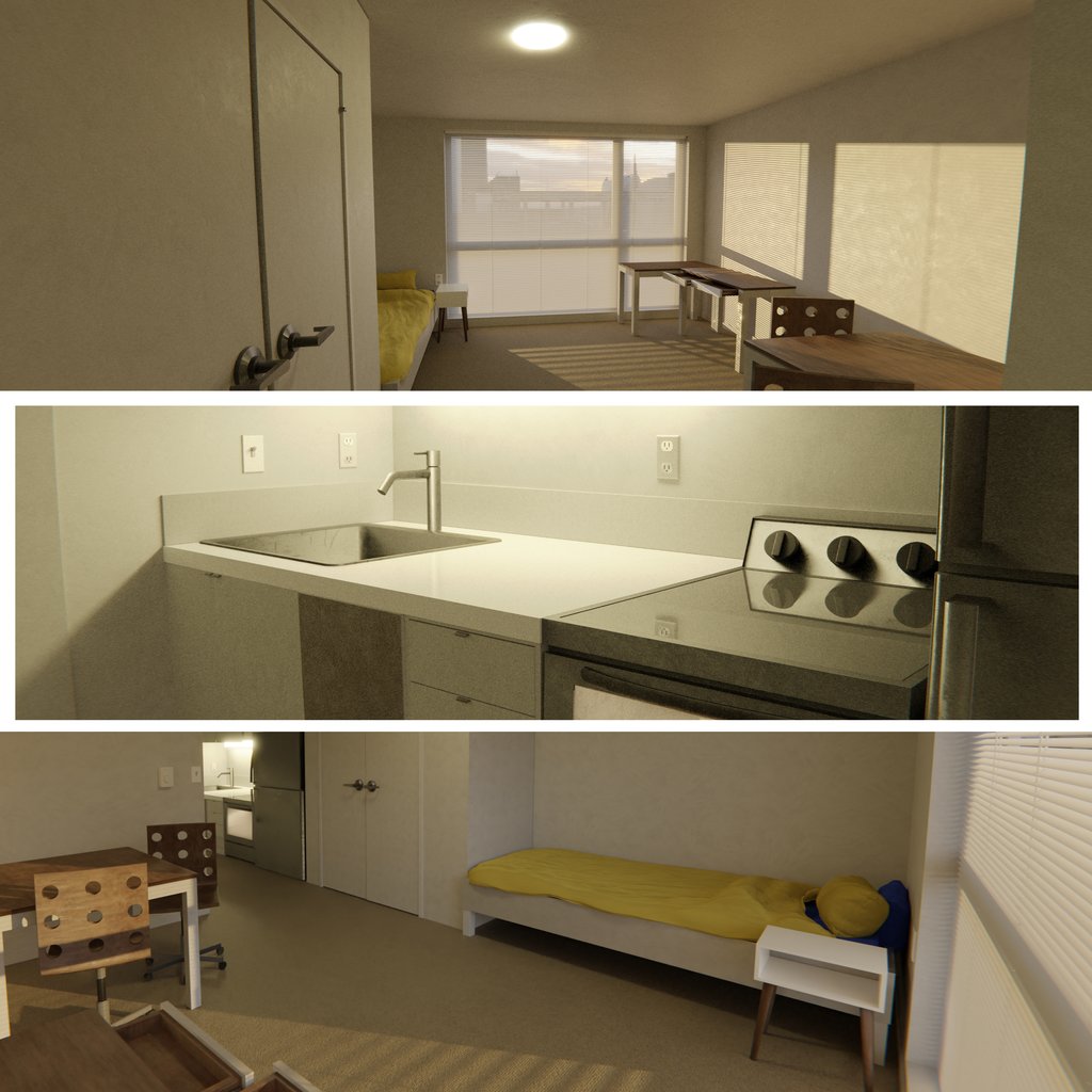 Studio Apartment Furnished | FREE Private scenes | BlenderKit