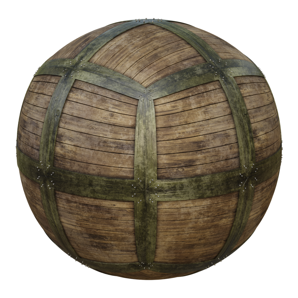 Wooden Game Crate One | FREE wood materials | BlenderKit