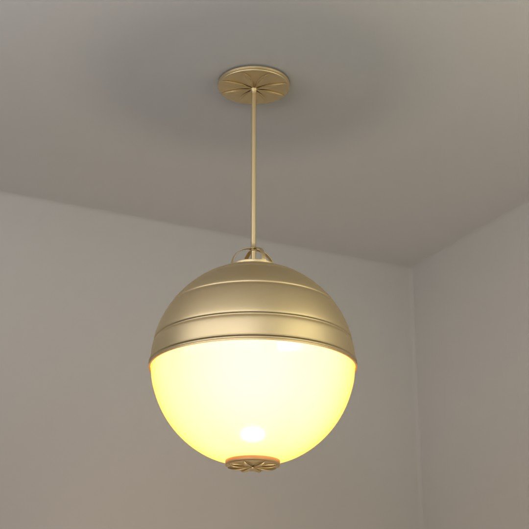 Large Ceiling Dome Pendant Light | Ceiling Lights models | BlenderKit