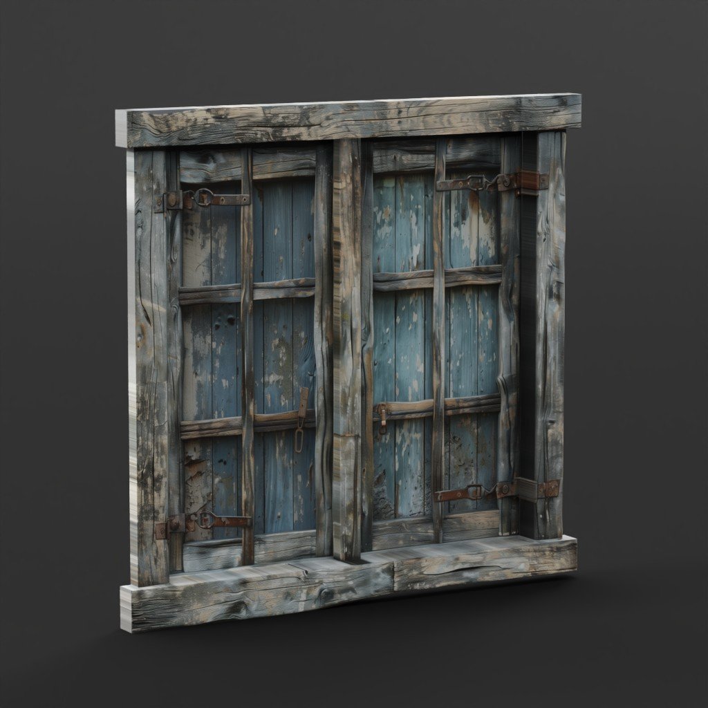 Old window - T - 34 | Windows models | BlenderKit