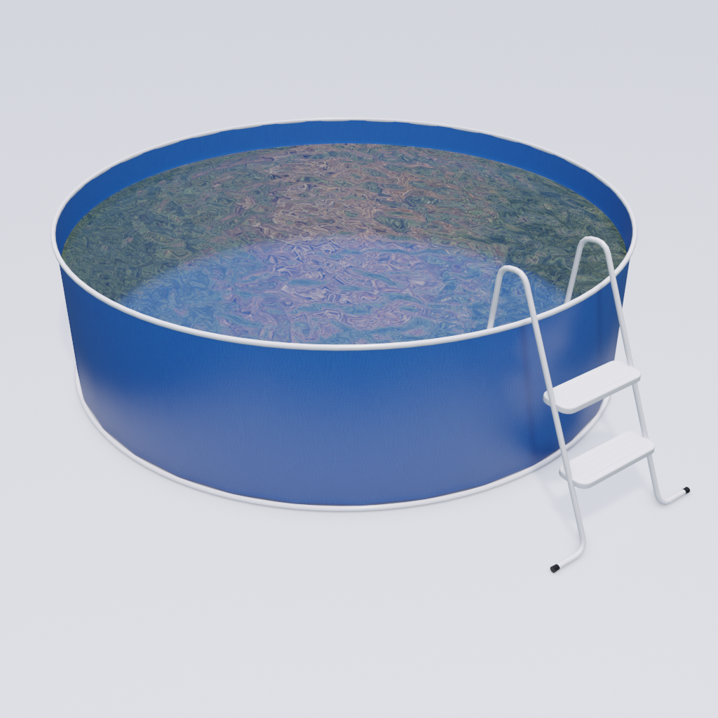 Round swimming pool | FREE Swimming Pools models | BlenderKit