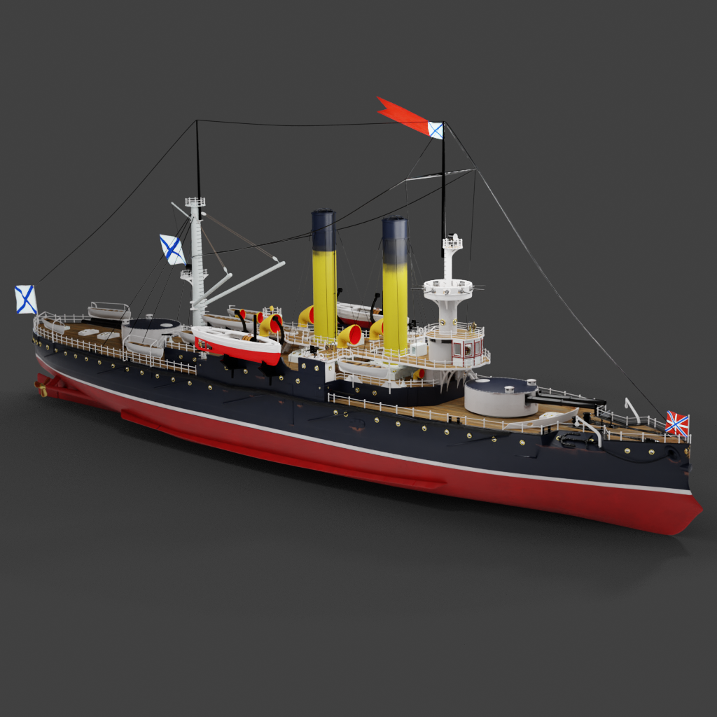 Coast defense ship | Military Watercraft models | BlenderKit
