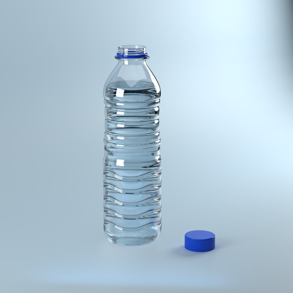 Water bottle | FREE Beverages models | BlenderKit