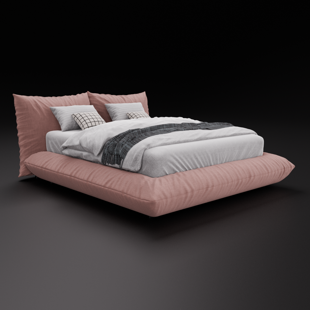 Bed Alba | Beds models | BlenderKit