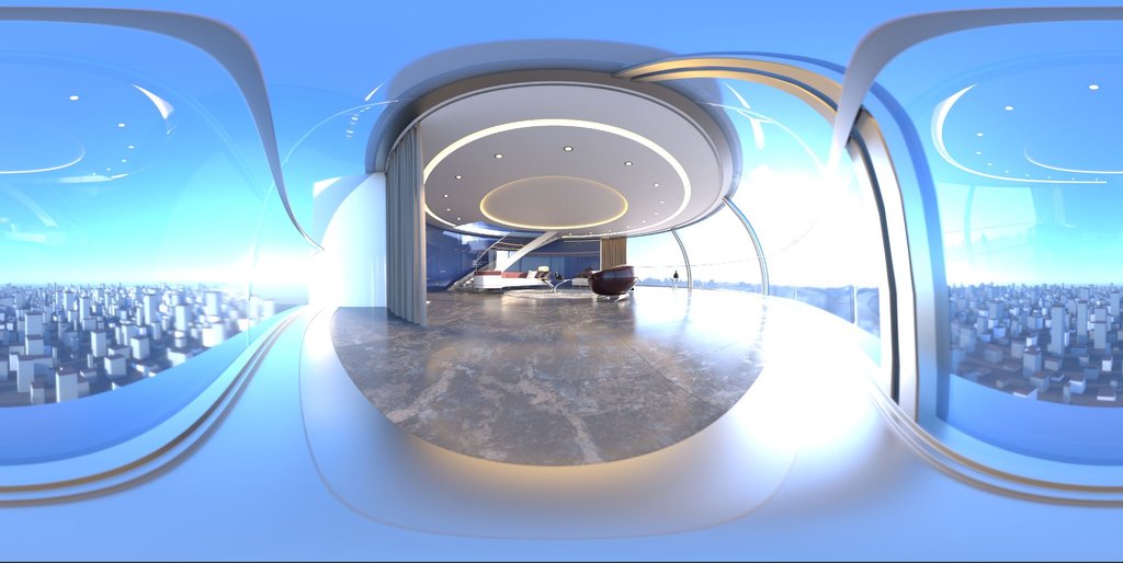 Penthouse Interior Daylight HDRI | Interiors HDRis | BlenderKit