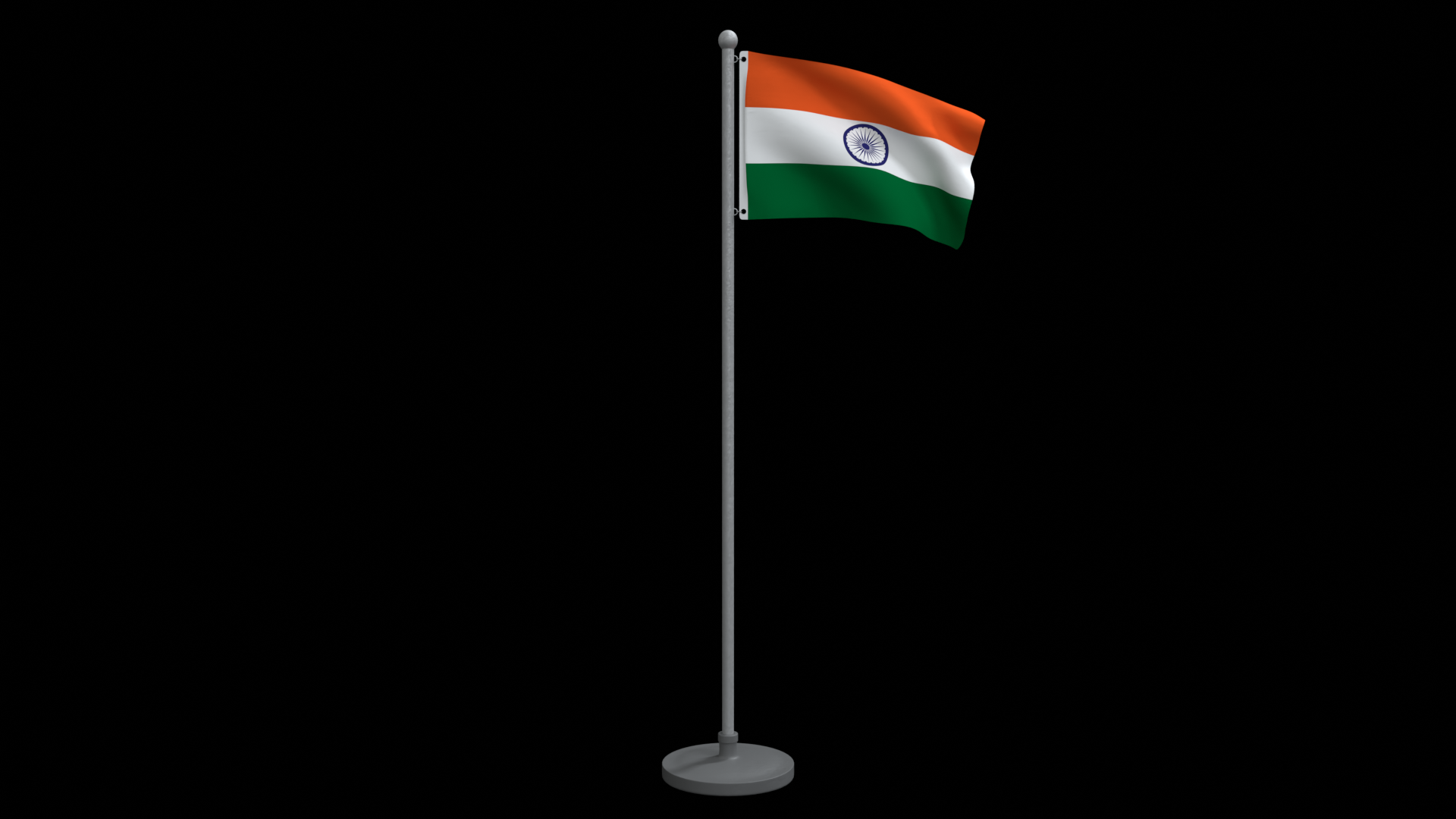 Animated Flag of India | Exterior Elements models | BlenderKit