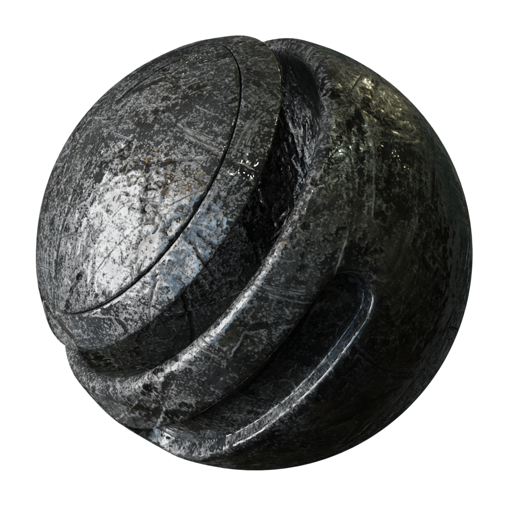 Heavy Scrached Metall | FREE metal materials | BlenderKit