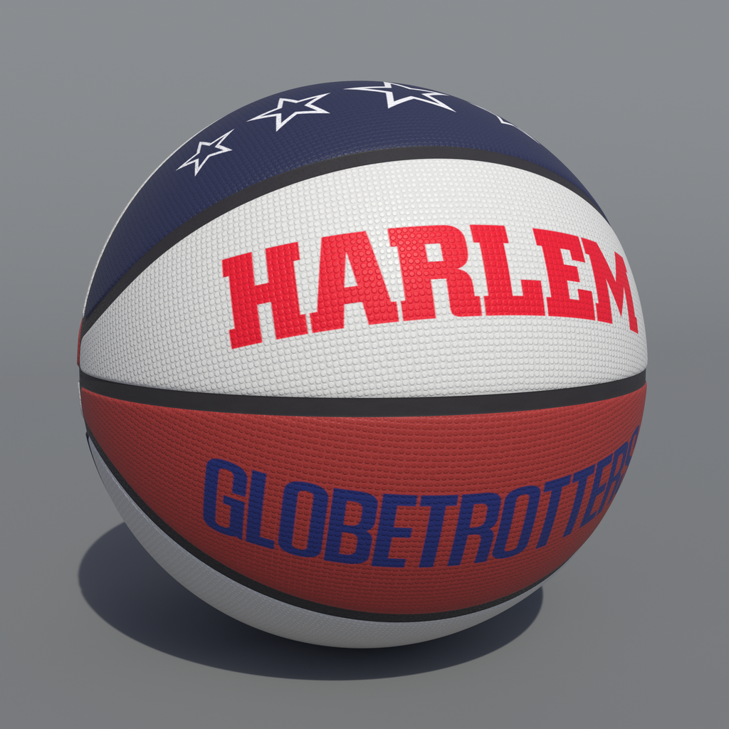 BlenderKit | Download the Harlem Globetrotters Basketball Ball model