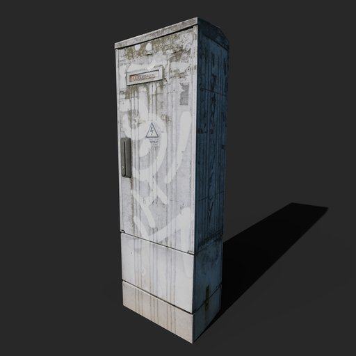 Electric utility box | FREE Urban Environment models | BlenderKit