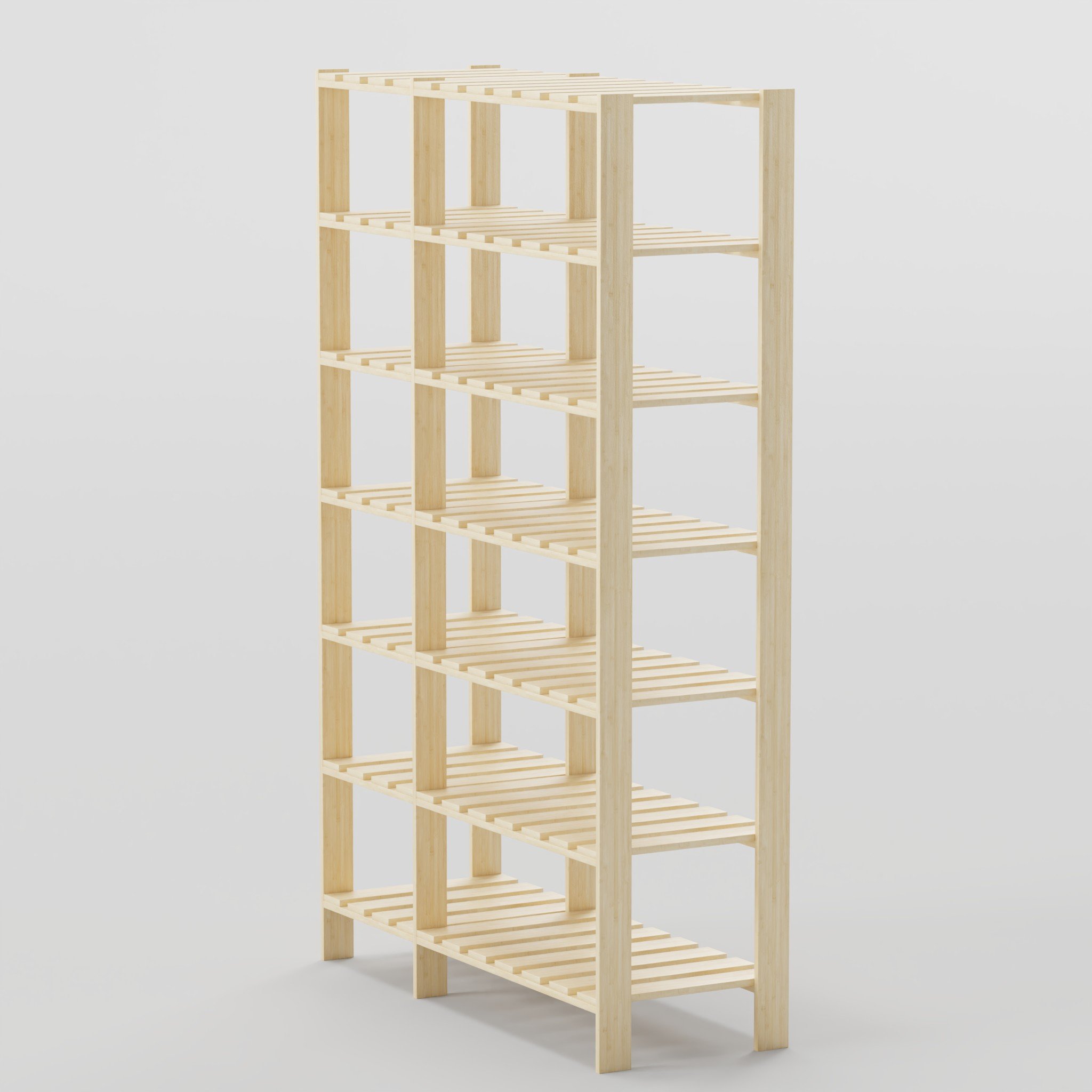 Wooden Storage Rack - Two Section | FREE Interior Design models ...